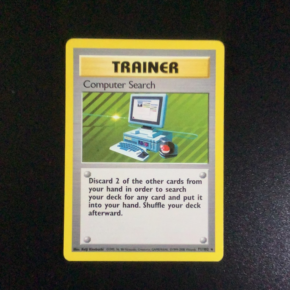 Pokemon Base Set 1 - Computer Search - 071/102 - As New Rare card ...